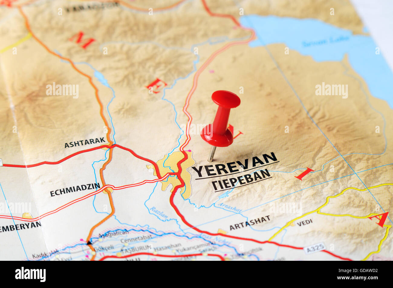 Map of yerevan hi-res stock photography and images - Alamy