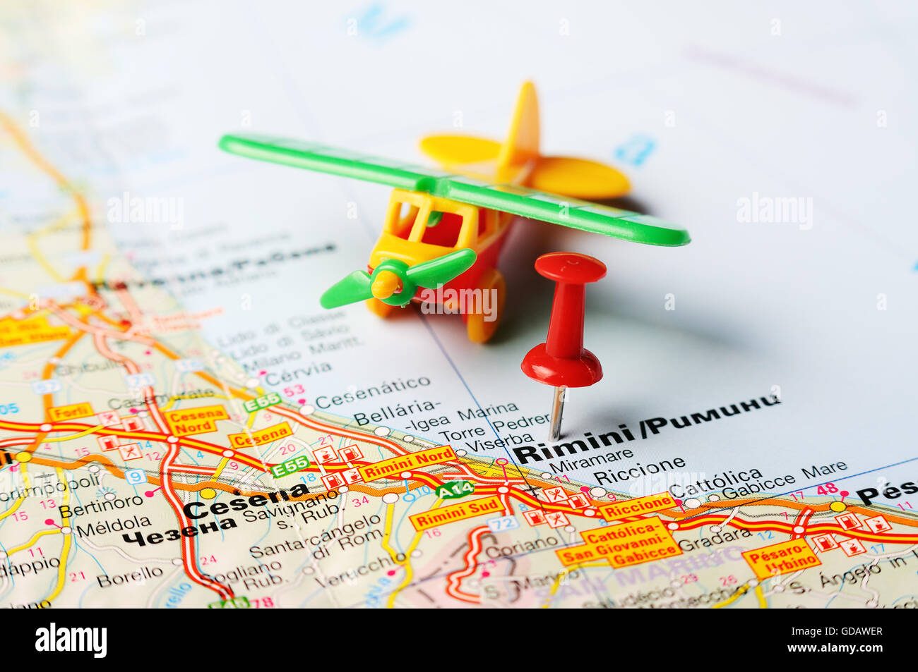 Map of rimini hi-res stock photography and images - Alamy