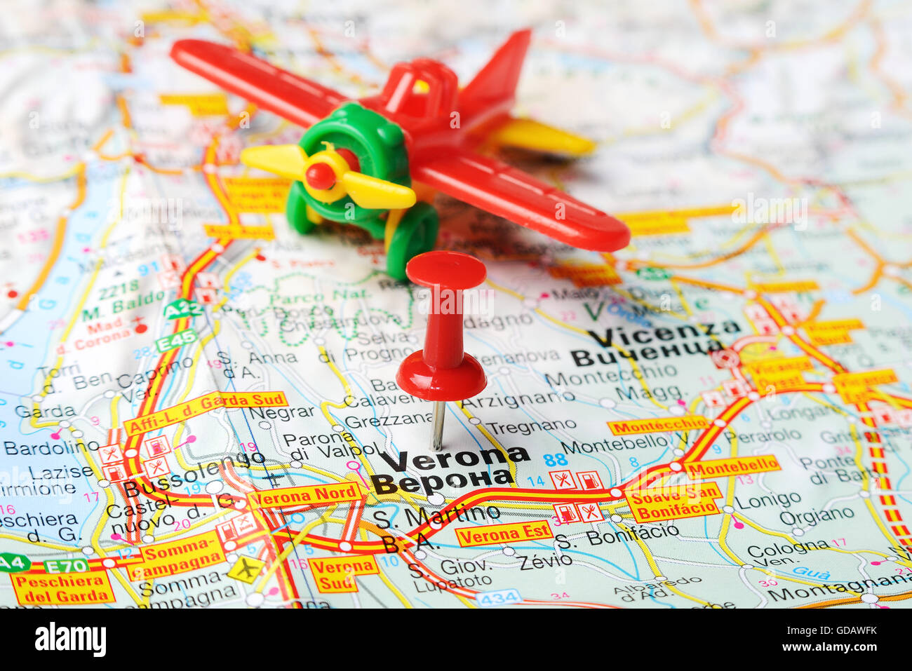 Map of verona hi-res stock photography and images - Alamy