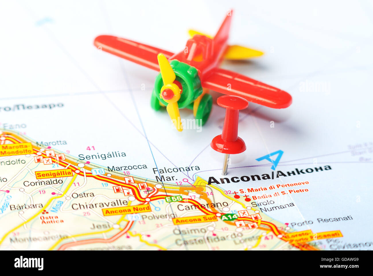Ancona italy map hi-res stock photography and images - Alamy