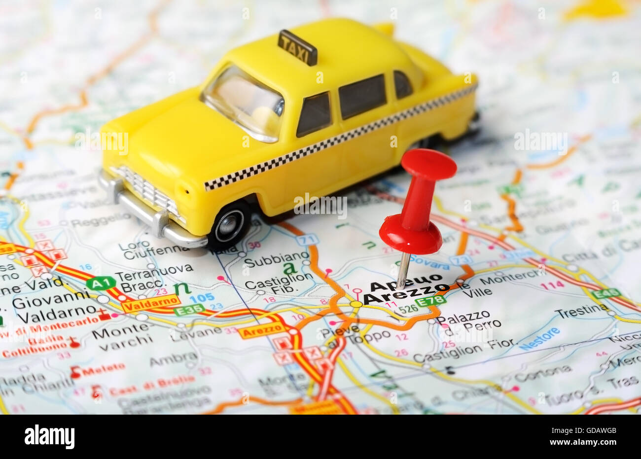 Map Of Arezzo High Resolution Stock Photography and Images - Alamy