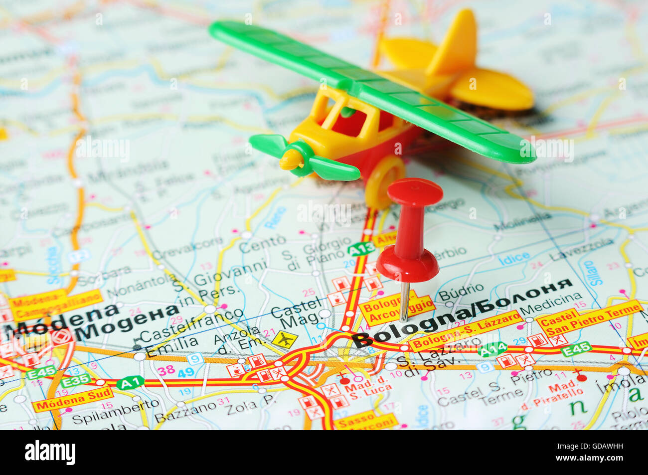 Bologna italy city map hi-res stock photography and images - Alamy