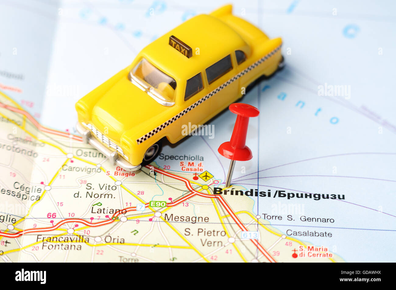 Map of brindisi hi-res stock photography and images - Alamy
