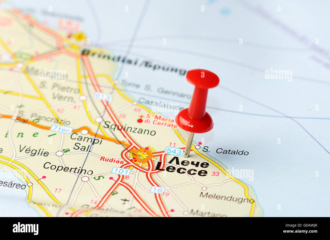 Map Of Lecce Italy Lecce Map Art Print Free International Shipping!