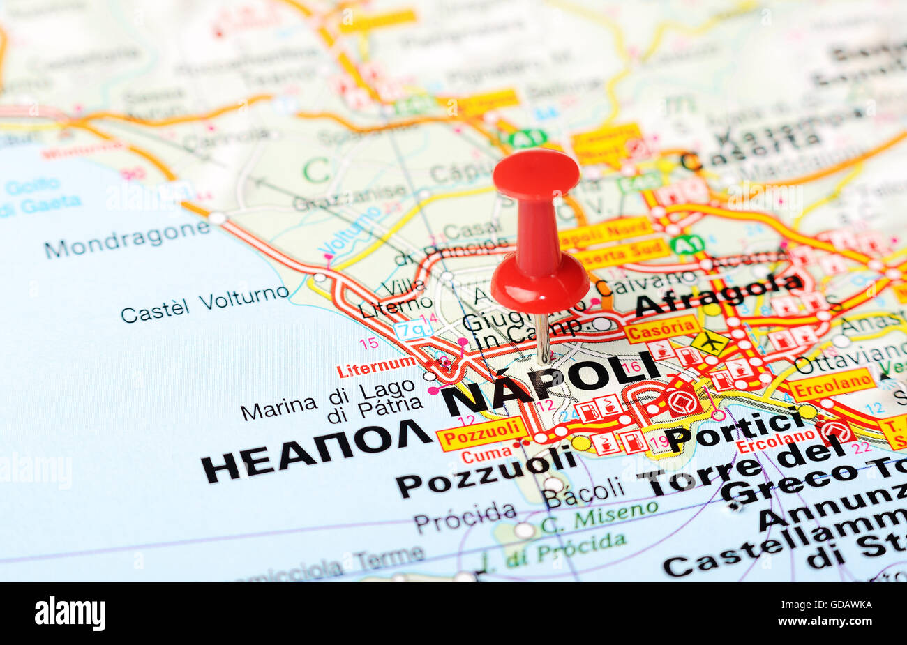 Napoli city map hi-res stock photography and images - Alamy