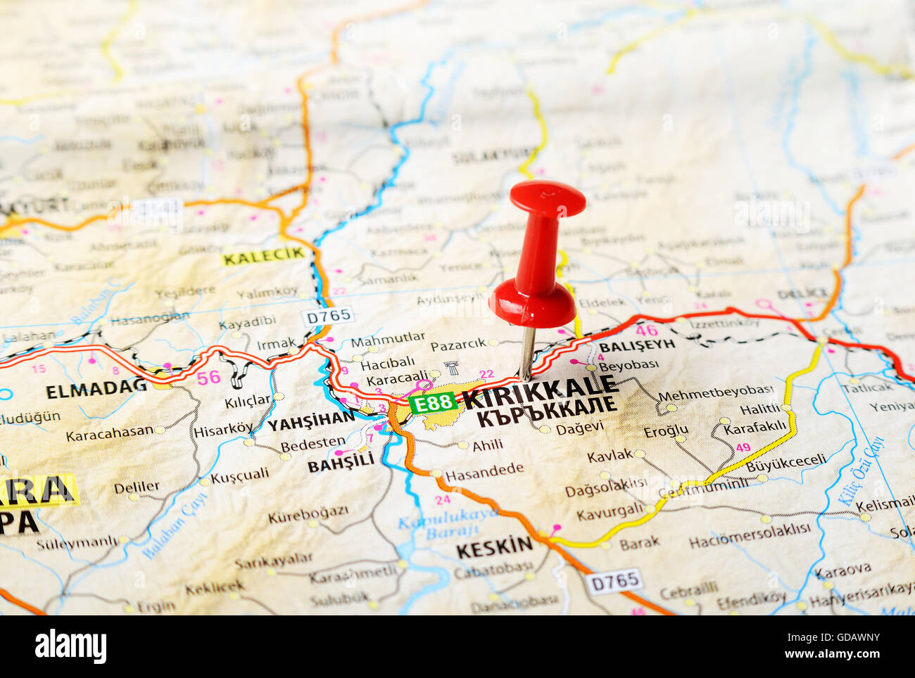 Map of kirikkale hi-res stock photography and images - Alamy