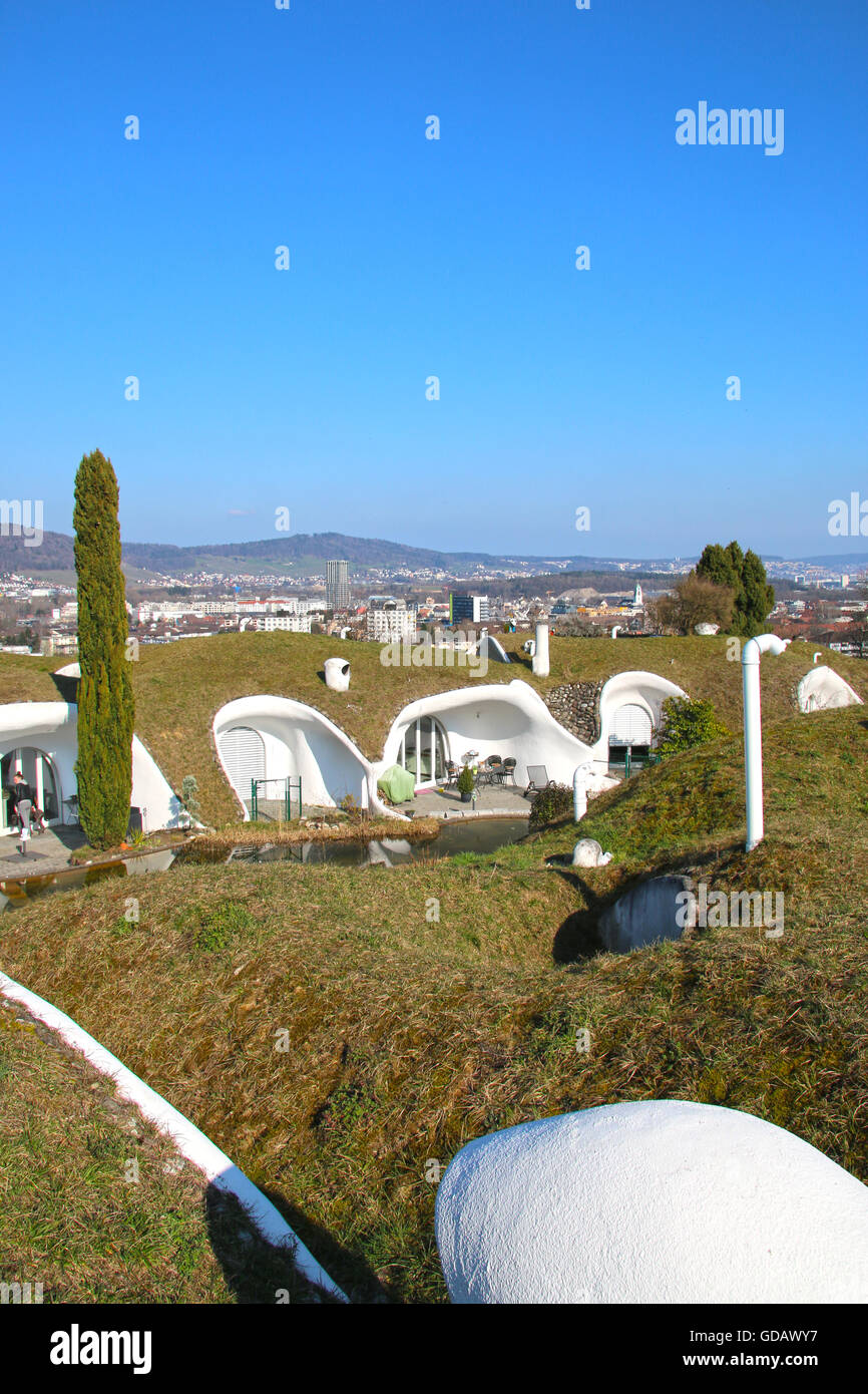 Earth houses by Peter Vetsch Stock Photo - Alamy