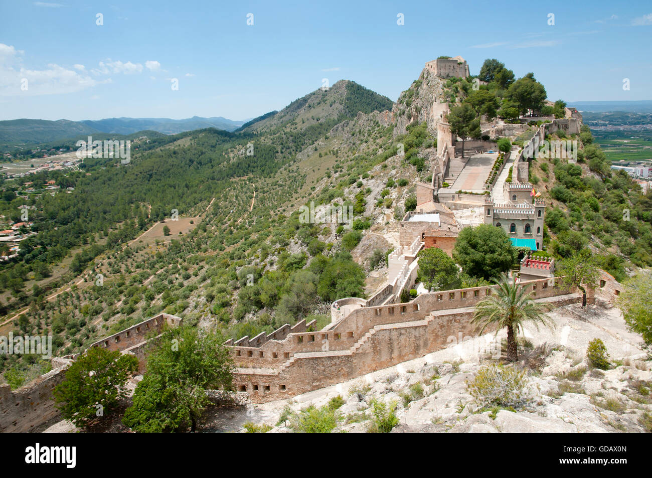 Castle of Xativa - Spain Stock Photo - Alamy