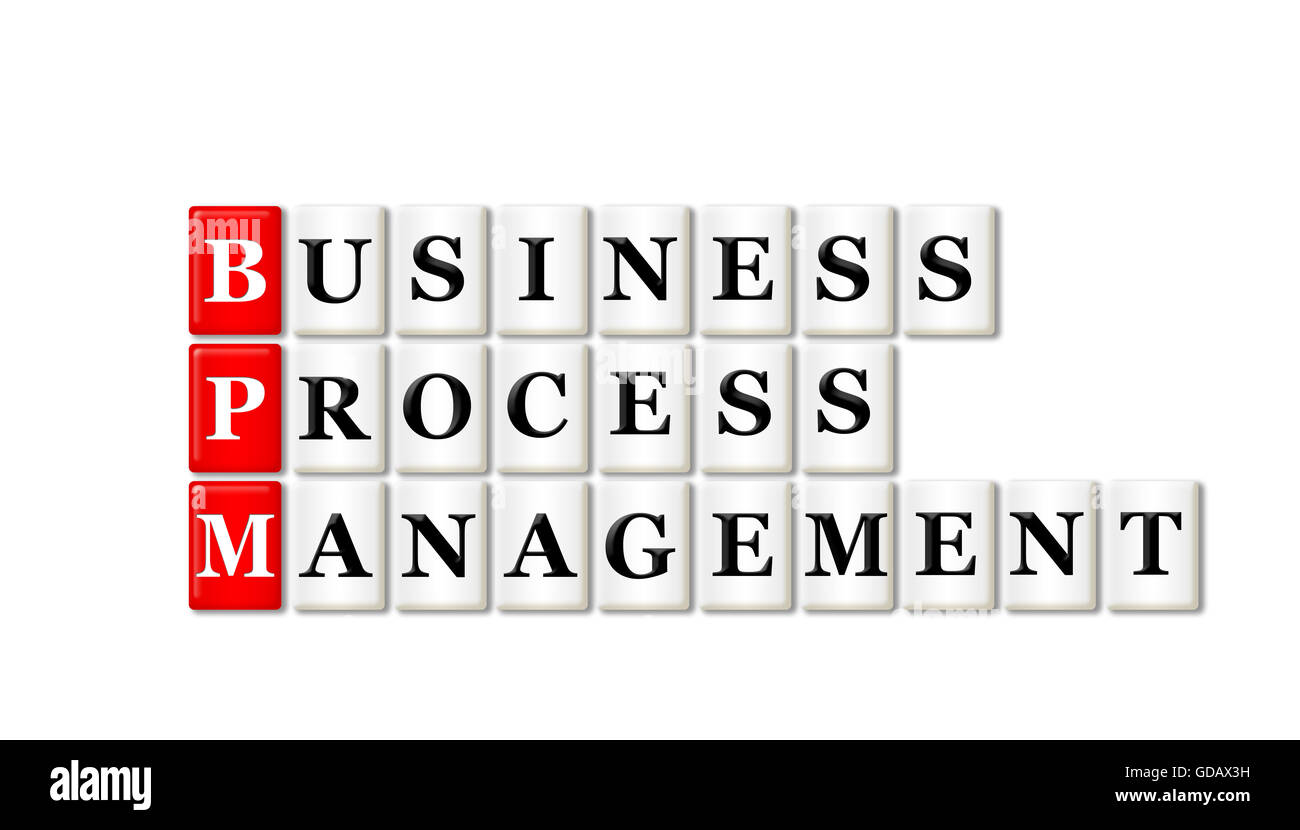 Conceptual BPM Business Process Management acronym on white Stock Photo ...