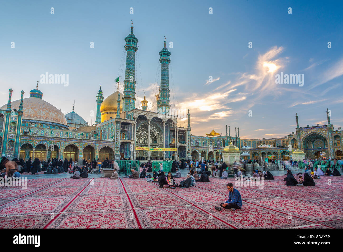 Iran,Qom City,Hazrat-e Masumeh (Holy Shrine Stock Photo - Alamy