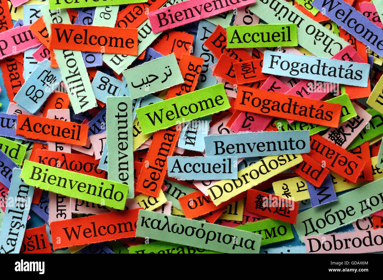 Welcome word cloud hi-res stock photography and images - Alamy