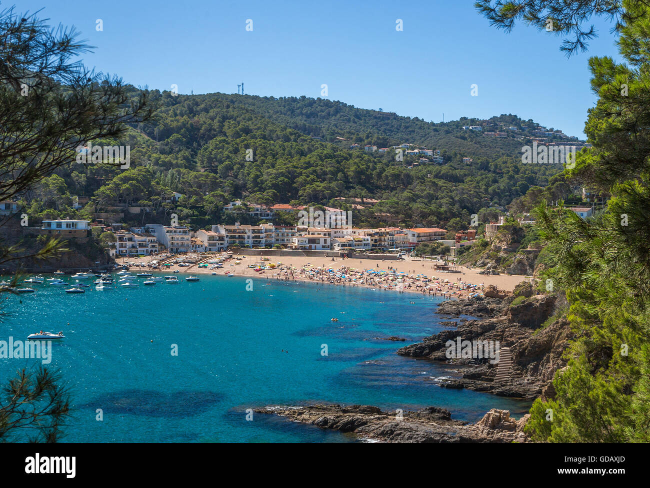Spain,Catalonia,Costa Brava,Begur City,Sa Riera Beach Stock Photo - Alamy