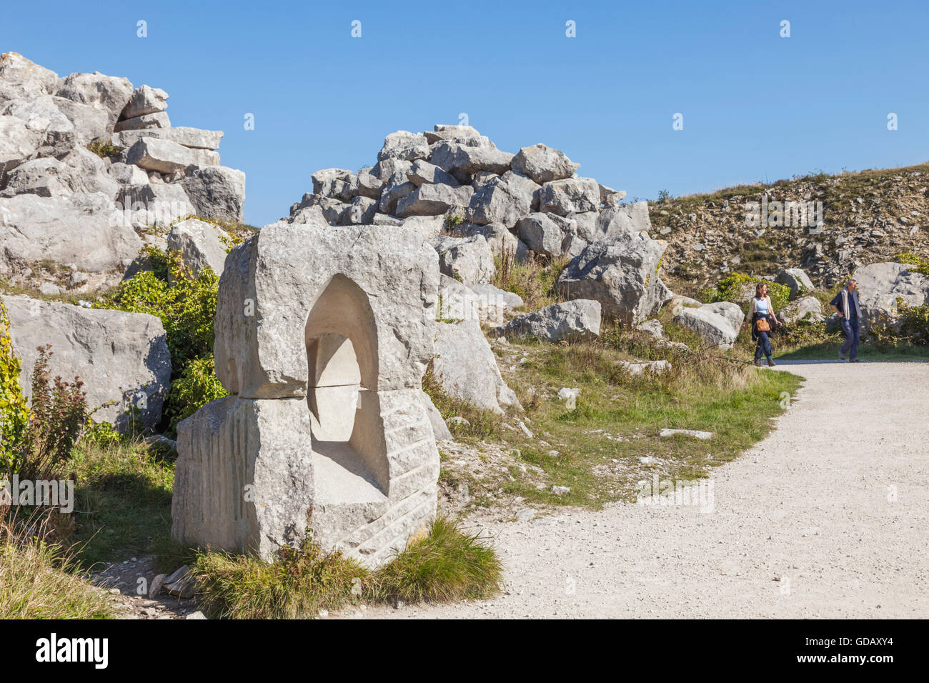 England,Dorset,Portland,Tout Quarry,Sculpture Park Stock Photo - Alamy