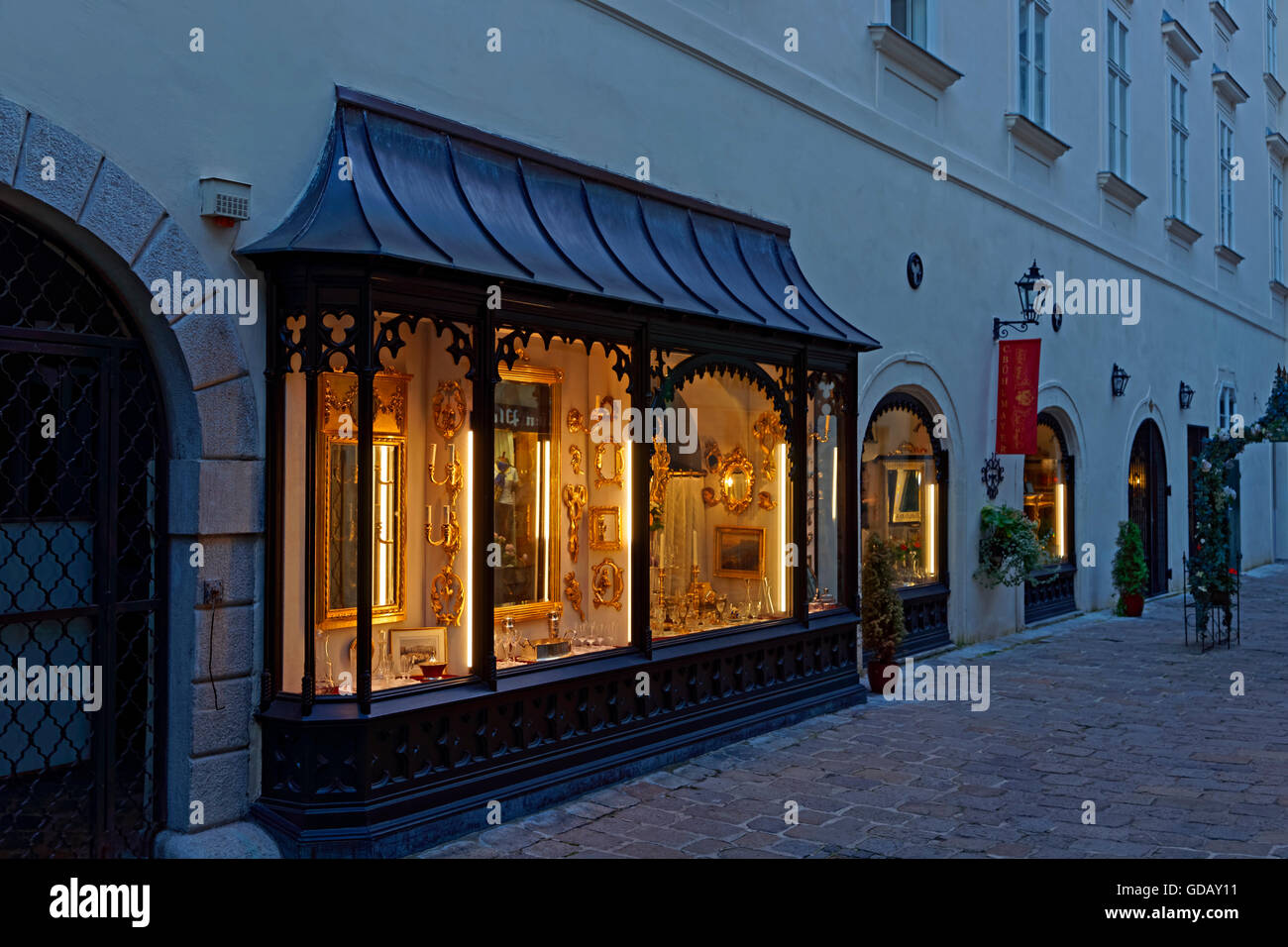 Street view,antique business,shop-window Stock Photo - Alamy