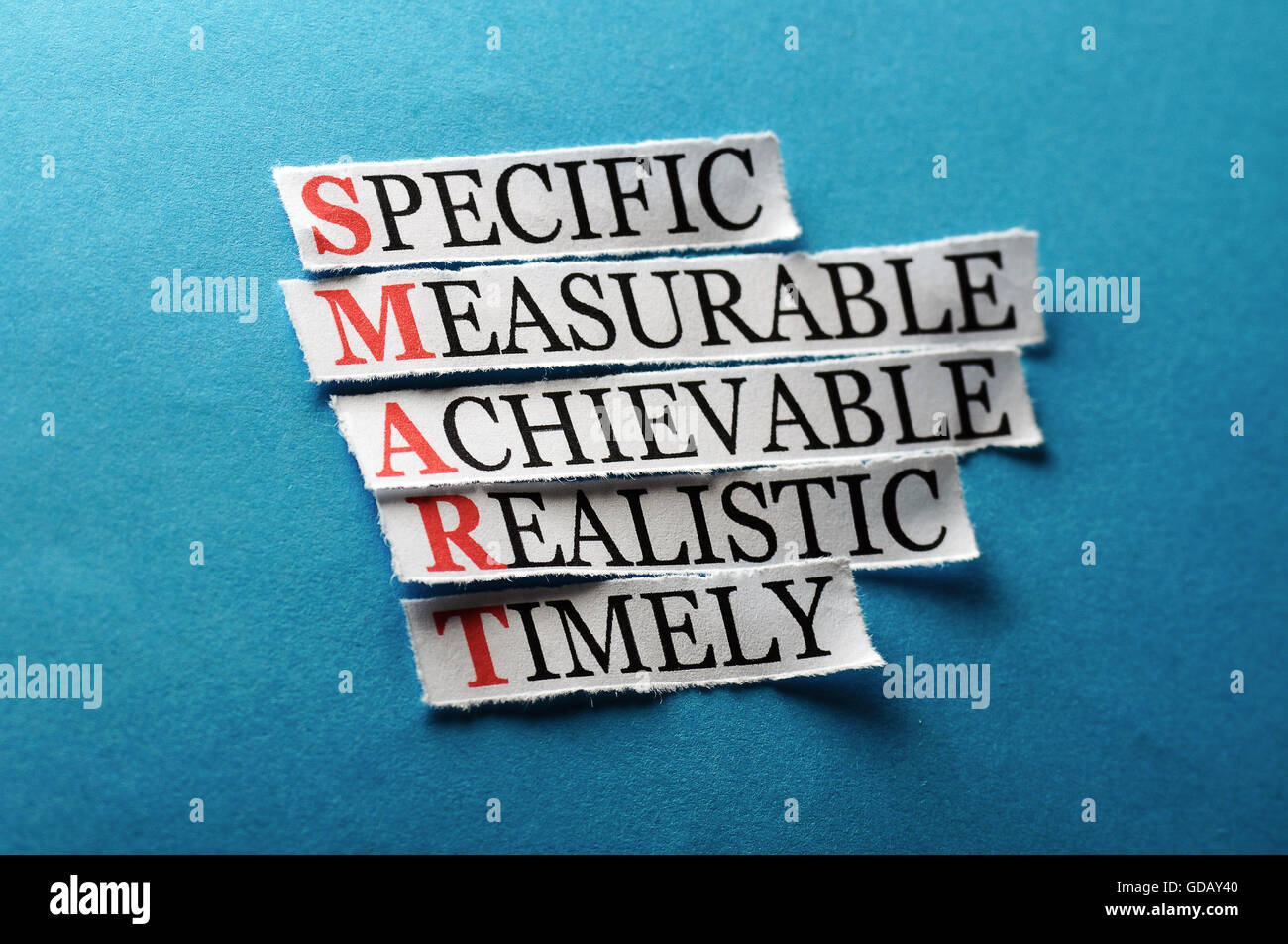 Smart acronym in business concept, words on cut paper hard light Stock ...
