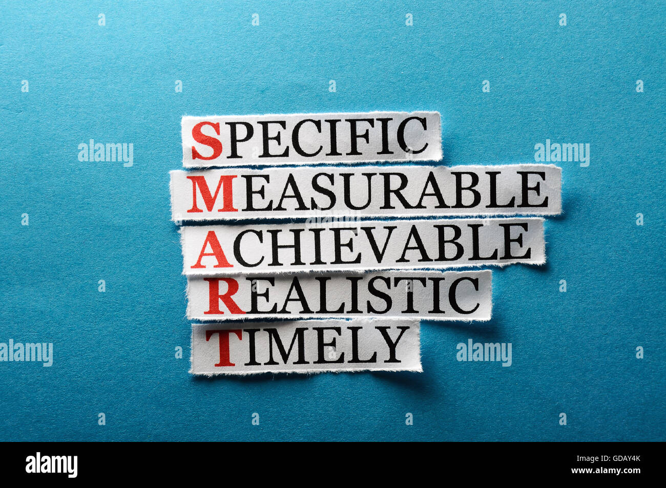 Smart acronym in business concept, words on cut paper hard light Stock ...