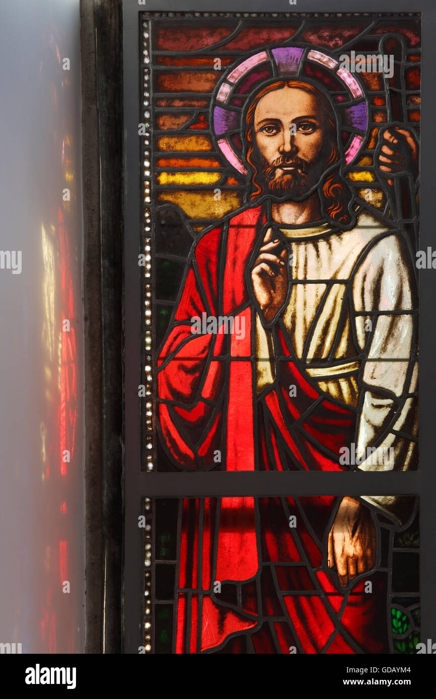 Church window,protestant church Gossau ZH,Switzerland Stock Photo - Alamy