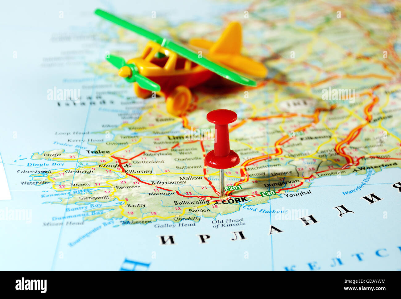 Map of cork ireland hi-res stock photography and images - Alamy