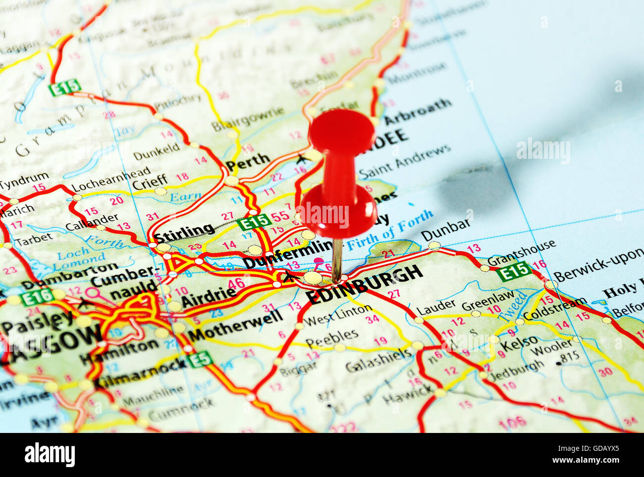 Edinburgh scotland united kingdom map hi-res stock photography and ...
