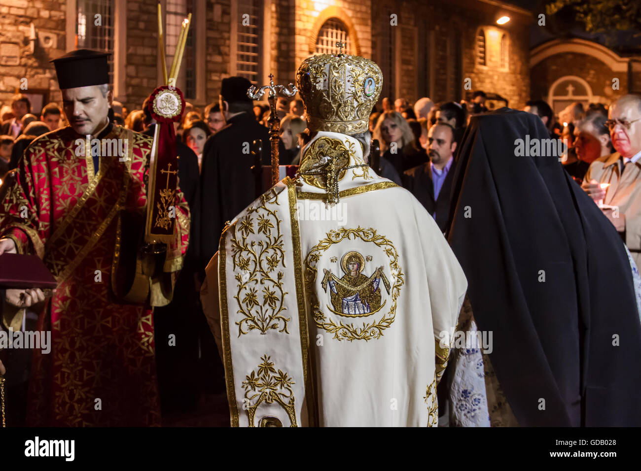 ISTANBUL, TURKEY - APRIL 23, 2011: Orthodox Easter ceremony in Aya ...
