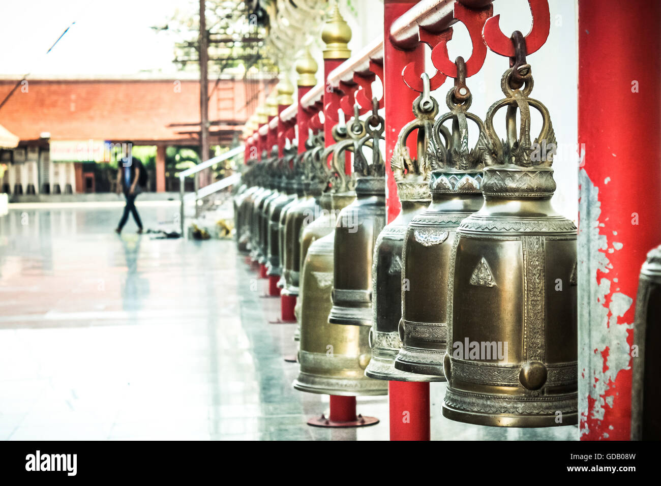 Ancient Copper Bell Stock Photo - Alamy