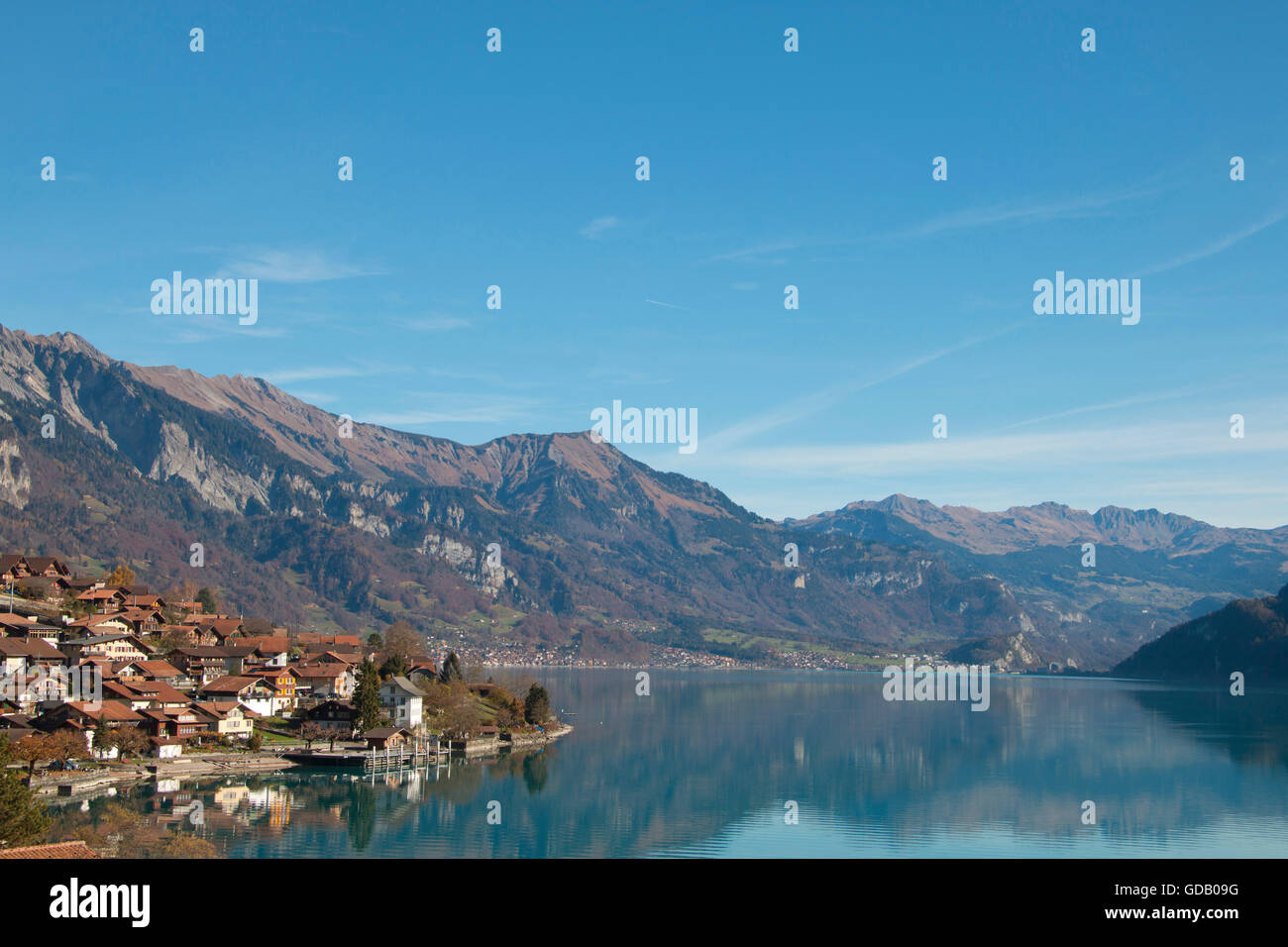 Oberried,autumn,Bernese Oberland,canton Bern,Switzerland,Europe,village ...