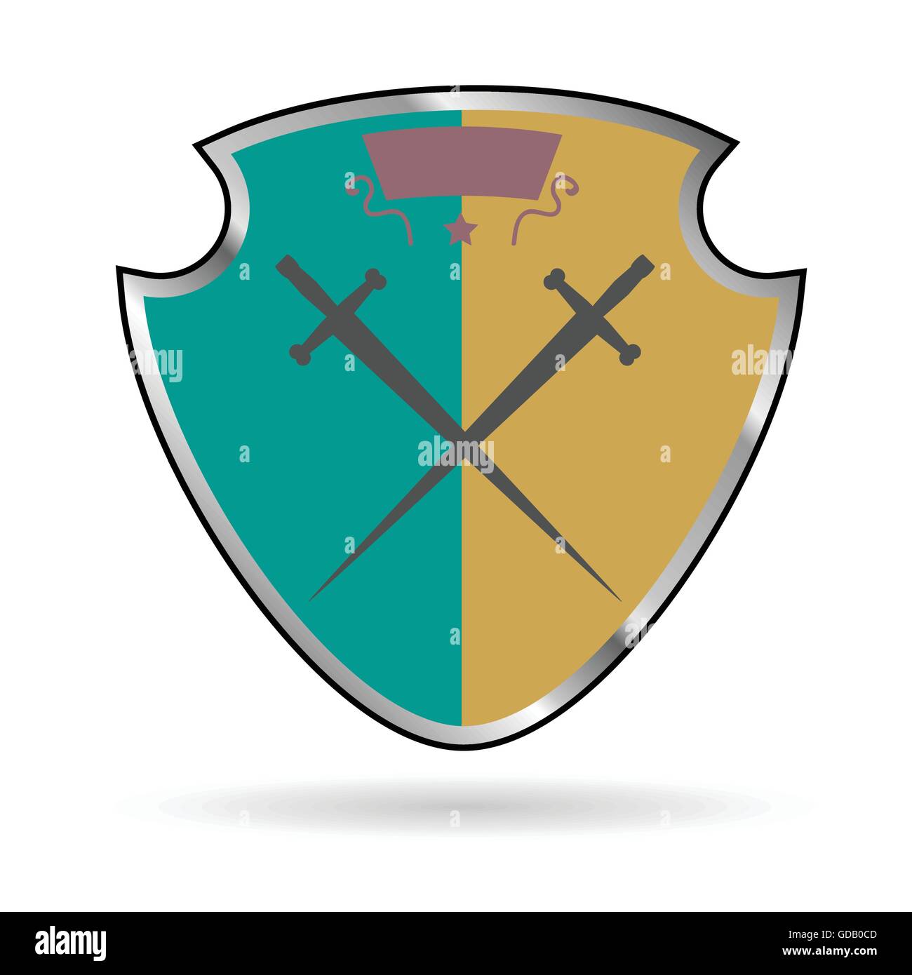 shield beauty and sweet vector illustration Stock Vector Image & Art ...