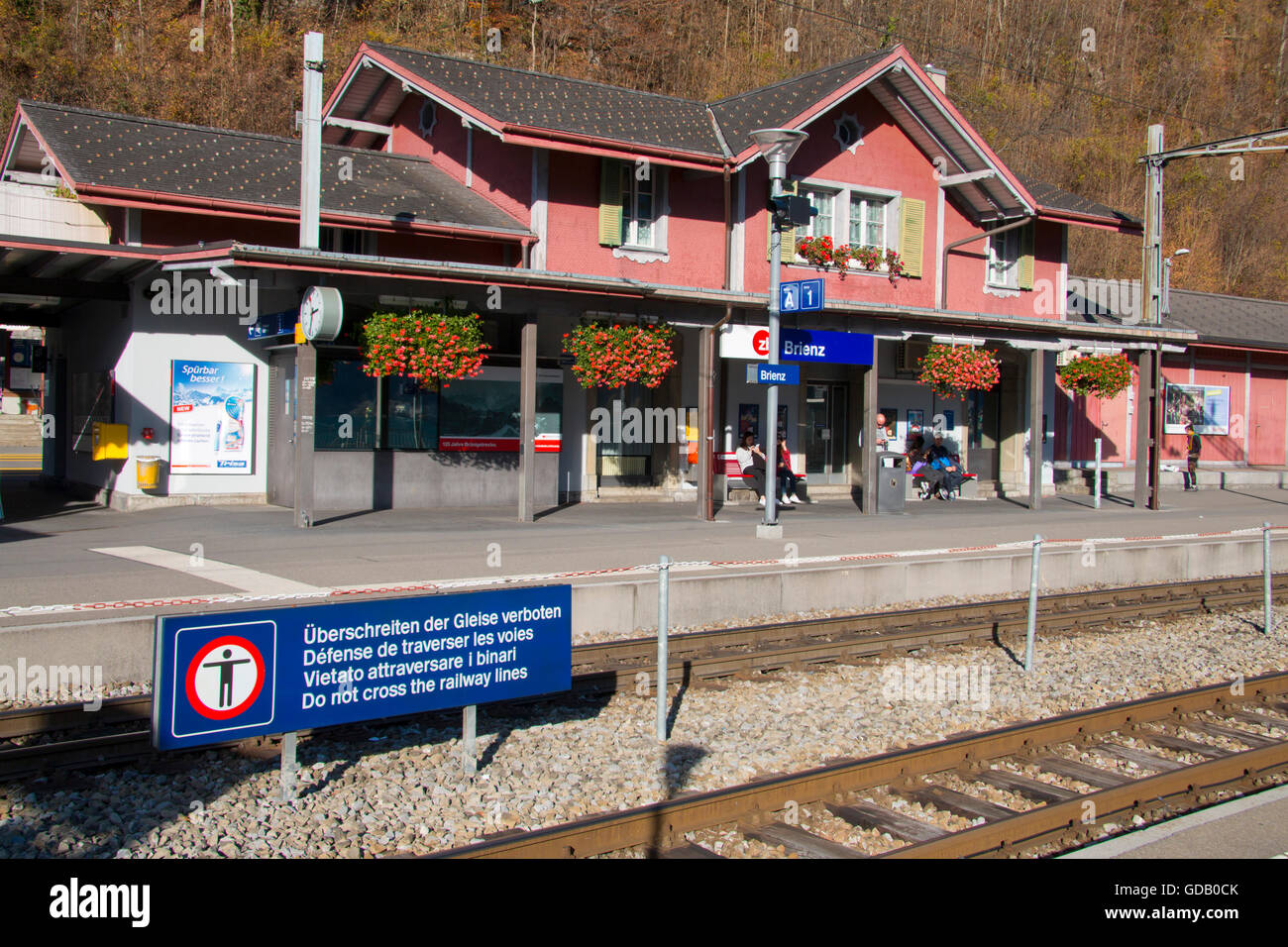 Bern station sign hi-res stock photography and images - Alamy
