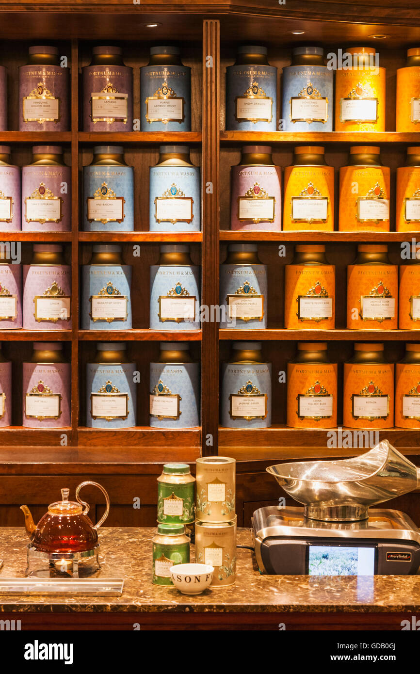 Tea display piccadilly london hi-res stock photography and images - Alamy