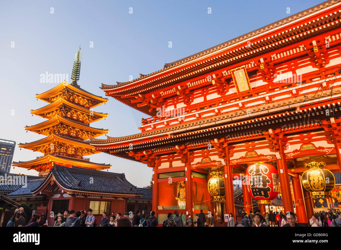 Japan,Honshu,Tokyo,Asakusa,Sensoji Temple aka Asakusa Kannon Temple ...