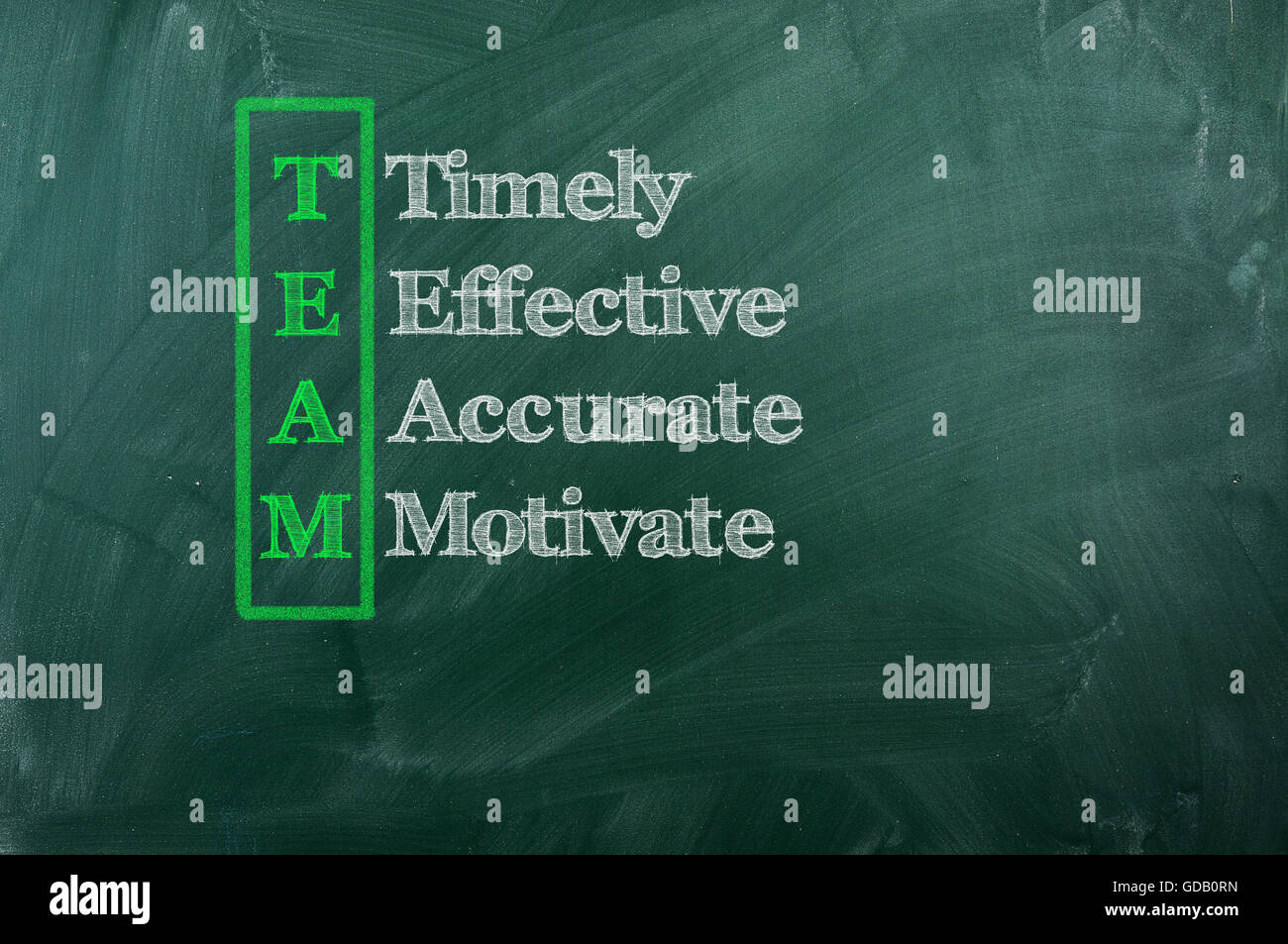 acronym of Team - Timely , Effective ,Accurate ,Motivated Stock Photo ...