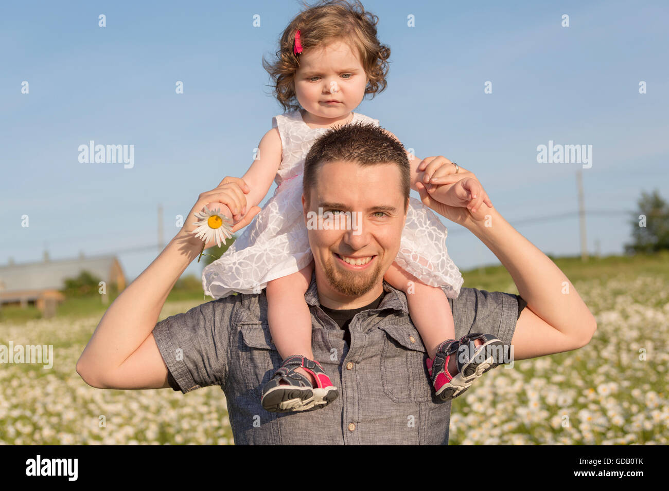 happy joyful father with daughter Stock Photo - Alamy