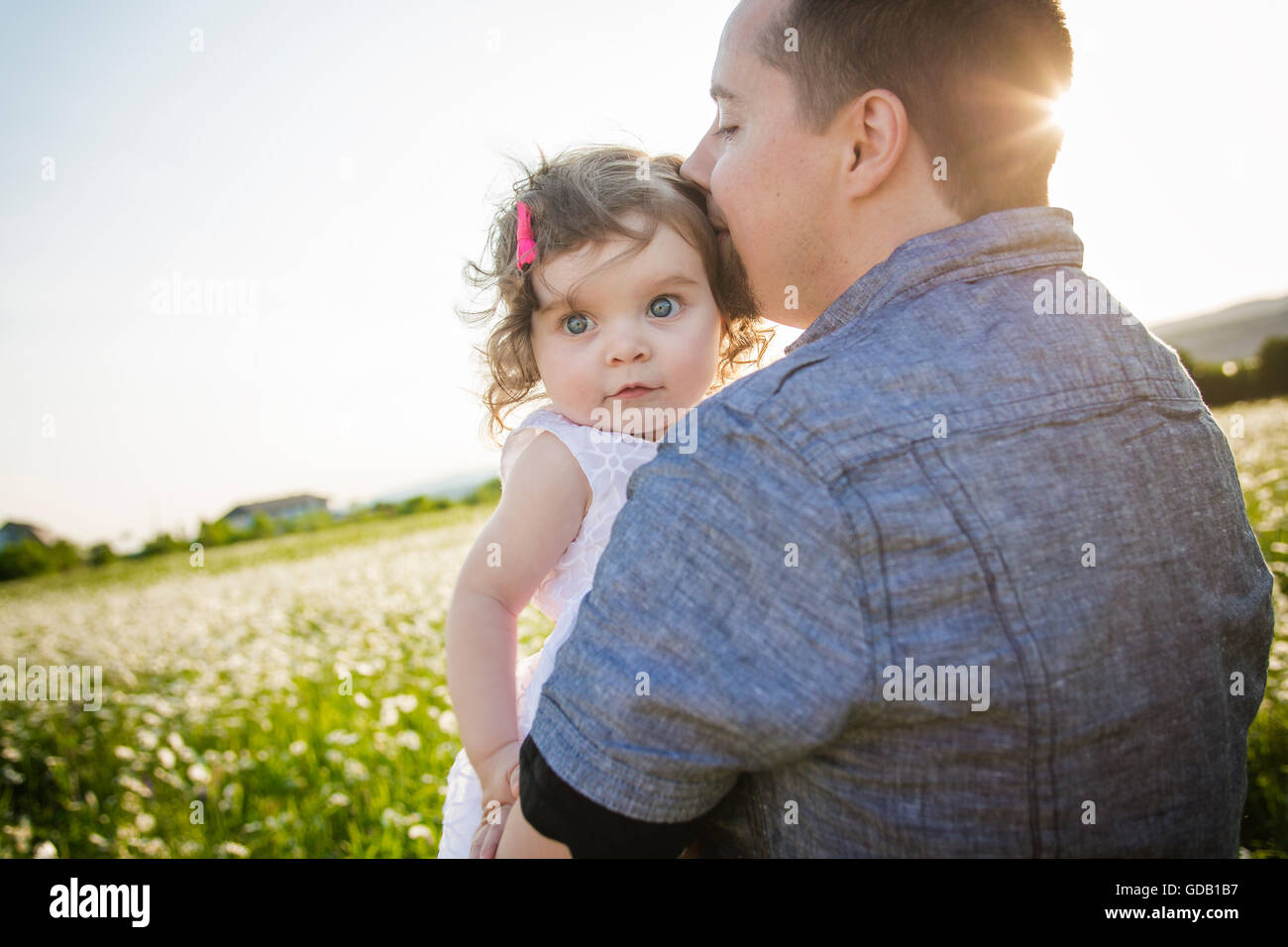 happy joyful father with daughter Stock Photo - Alamy