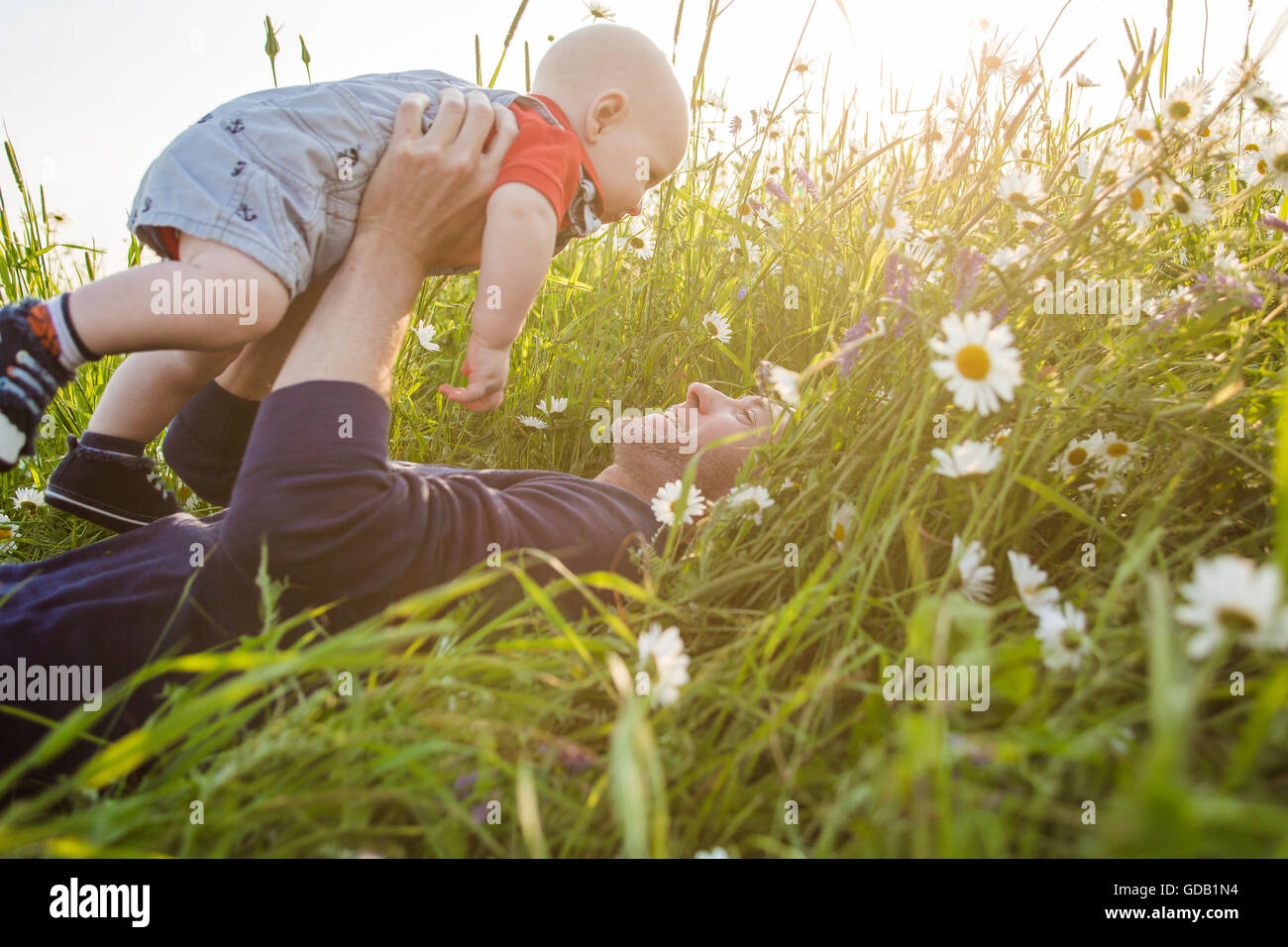 Baby with field hi-res stock photography and images - Alamy