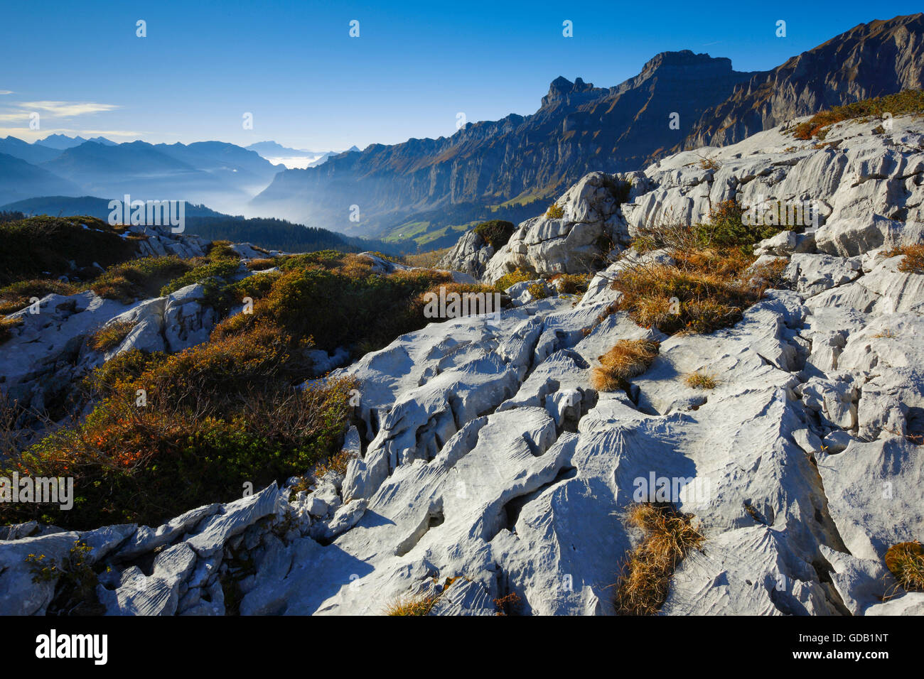 Karstland,Karst country,in the Pragelpass,Switzerland Stock Photo - Alamy
