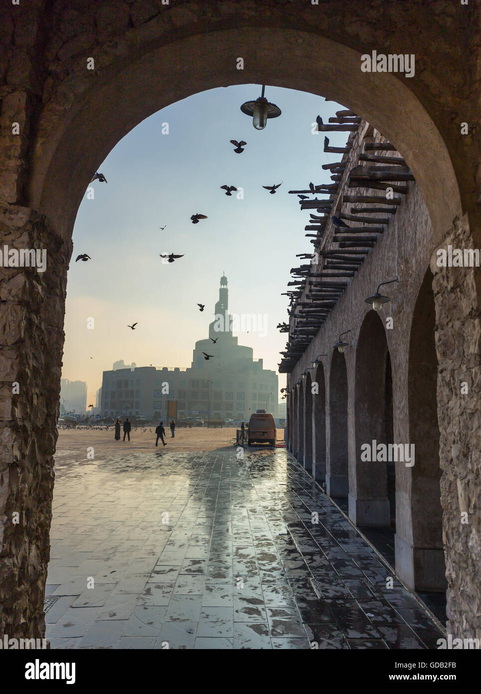 Souq Waif and Qatar Islamic Cultural Center (FANAR Stock Photo - Alamy
