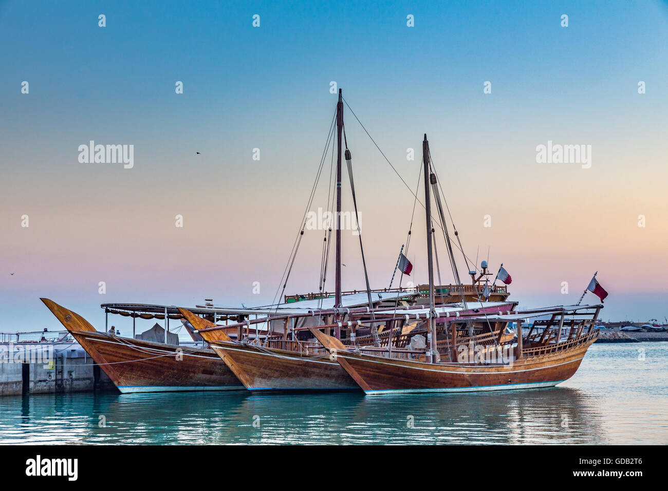 Doha corniche in early hi-res stock photography and images - Alamy