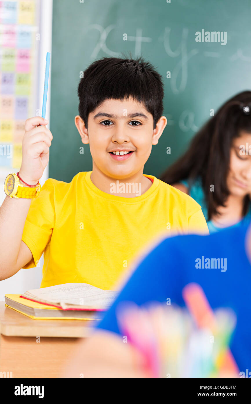 3 kids Boy School Student Studying in a Classroom Stock Photo - Alamy