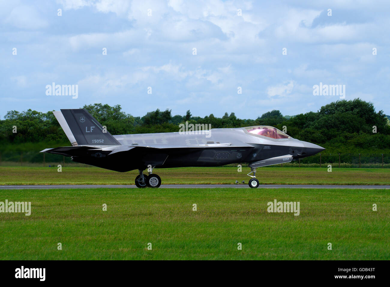Lockheed Martin F35A Lightning II at RAF Fairford RIAT Stock Photo - Alamy