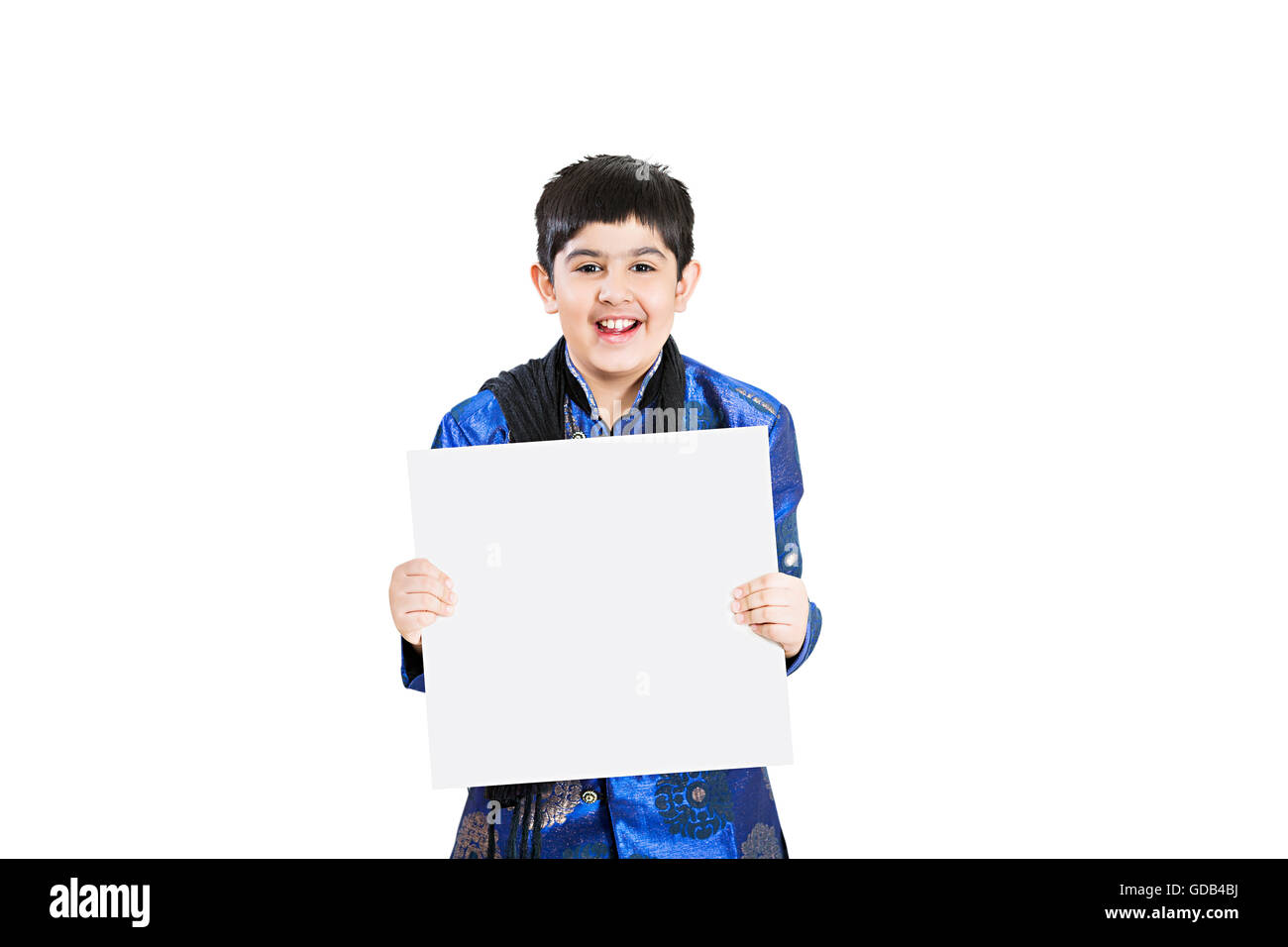 1 kid Boy Diwali Festival Standing Message Board Showing Stock Photo ...