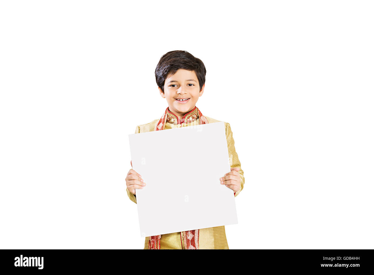1 kid Boy Diwali Festival Standing Message Board Showing Stock Photo ...