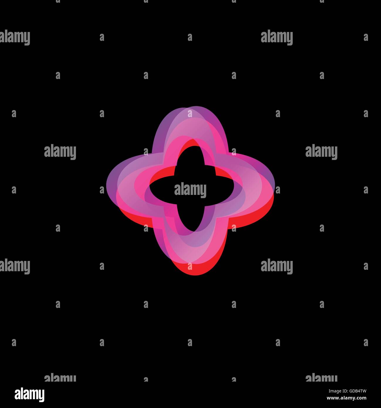 Abstract colorful cross modern design stylish. Overlay overlap color ...