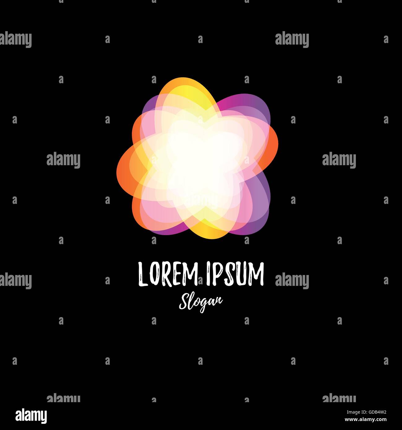 Abstract colorful cross modern design stylish. Overlay overlap color ...