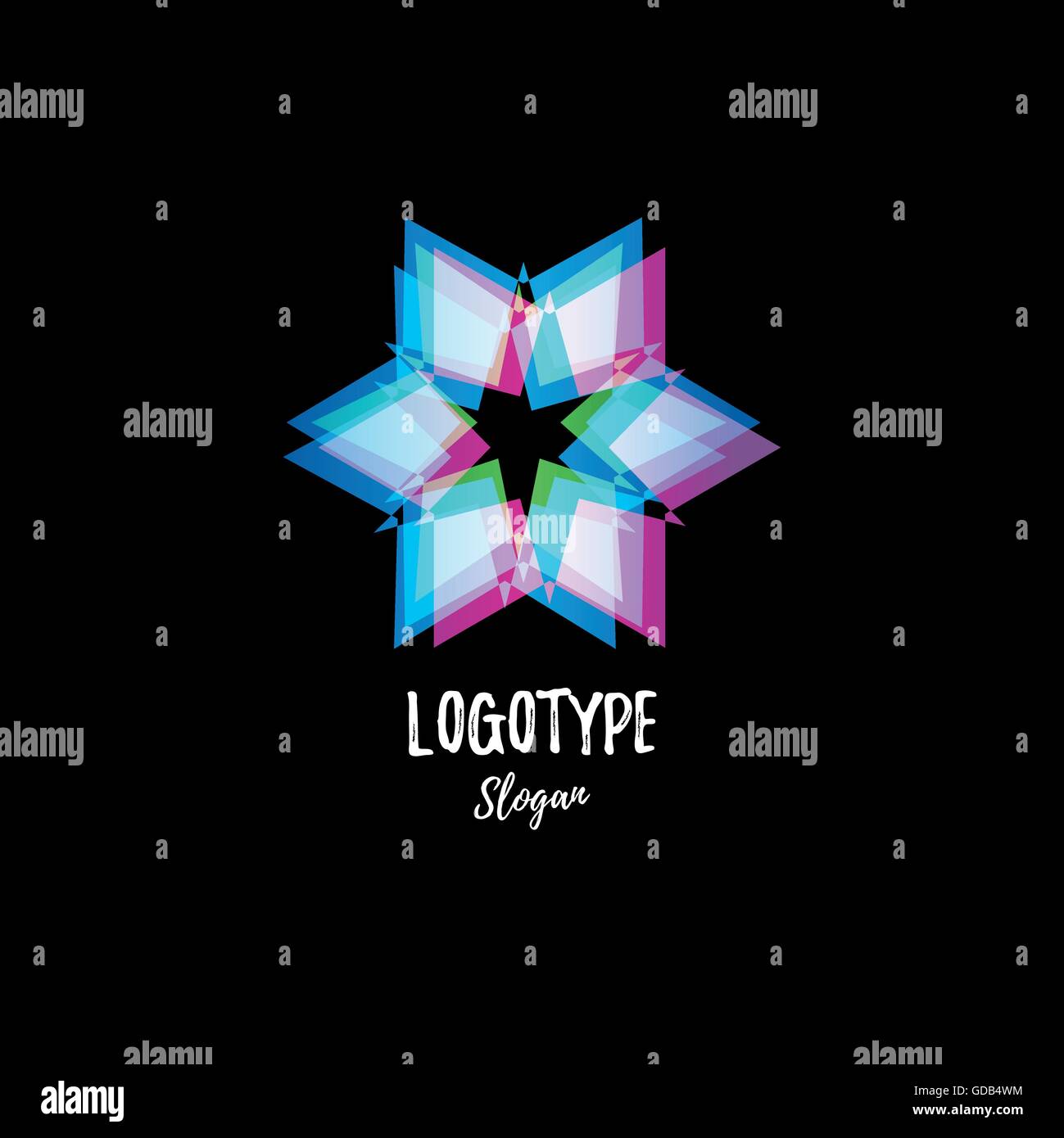 Abstract star. Logo star. Logo vector star. Isolated modern stylish ...