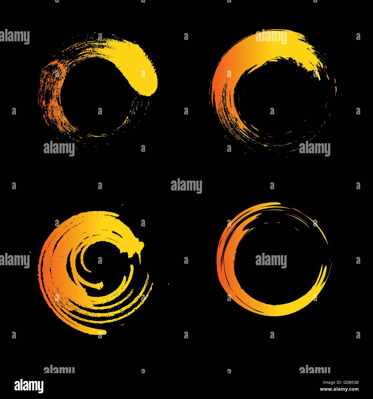 Vector isolated warm orange color logo. Unusual graphic hot design ...