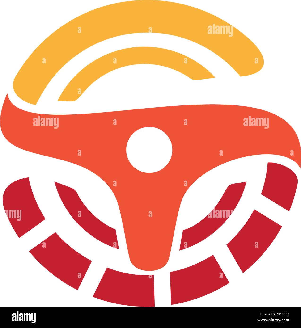 Wheel logo. Vector orange logo. Car logo. Taxi logo. Speedometer icon ...