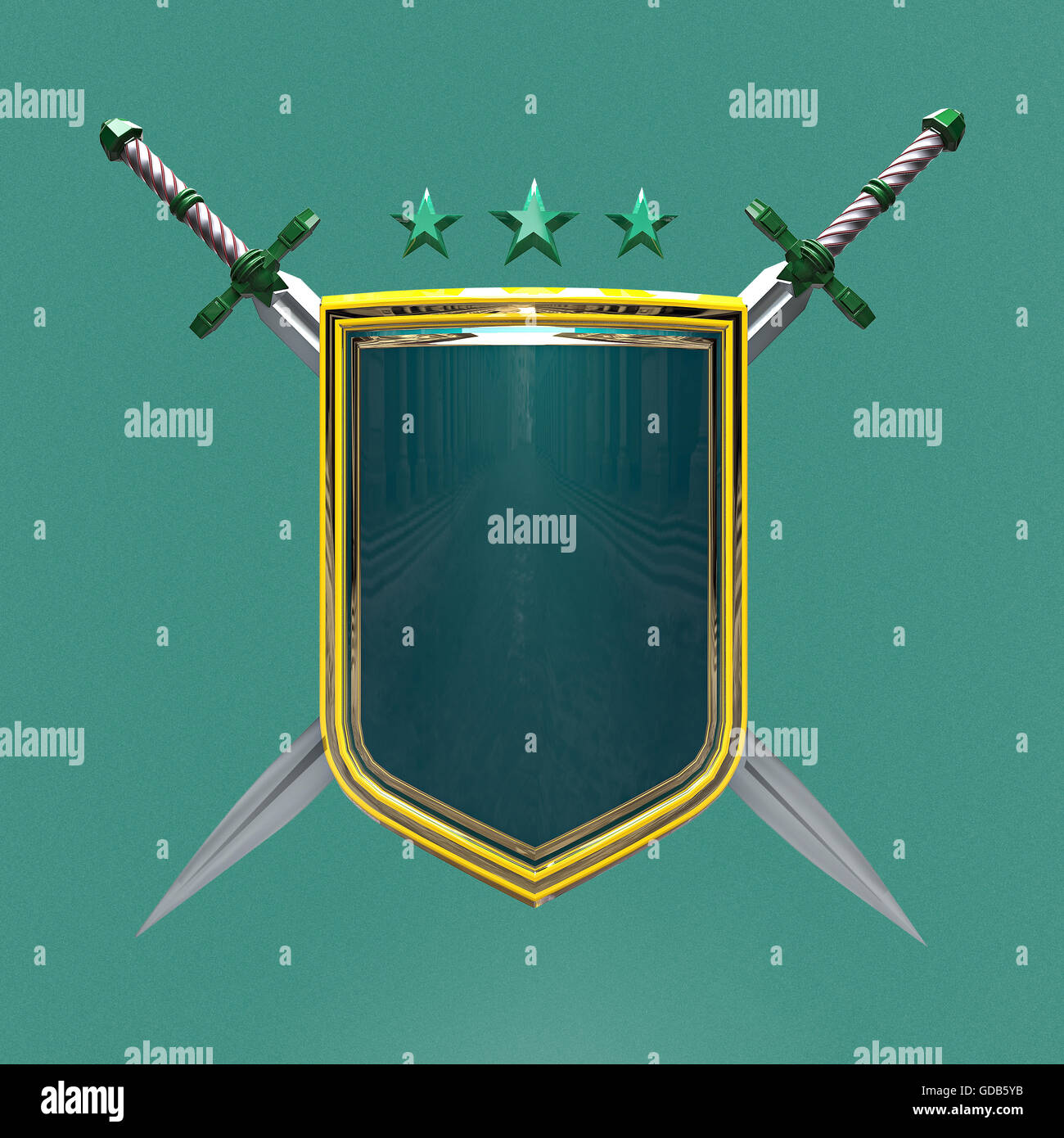 Medieval metal knight shield crossed hi-res stock photography and ...