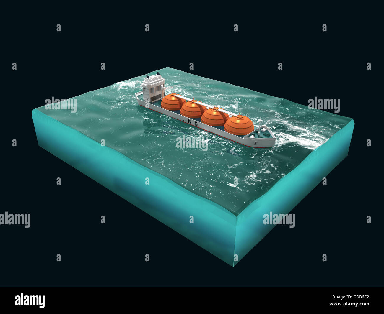 Liquefied natural gas tank ship hi-res stock photography and images - Alamy