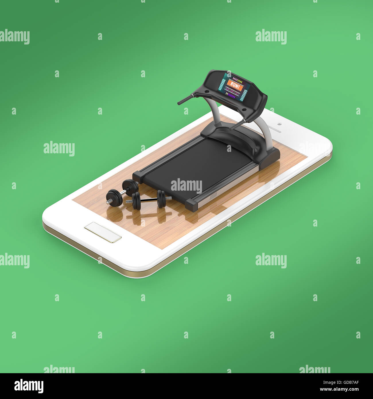 Treadmill run tracker hi-res stock photography and images - Alamy