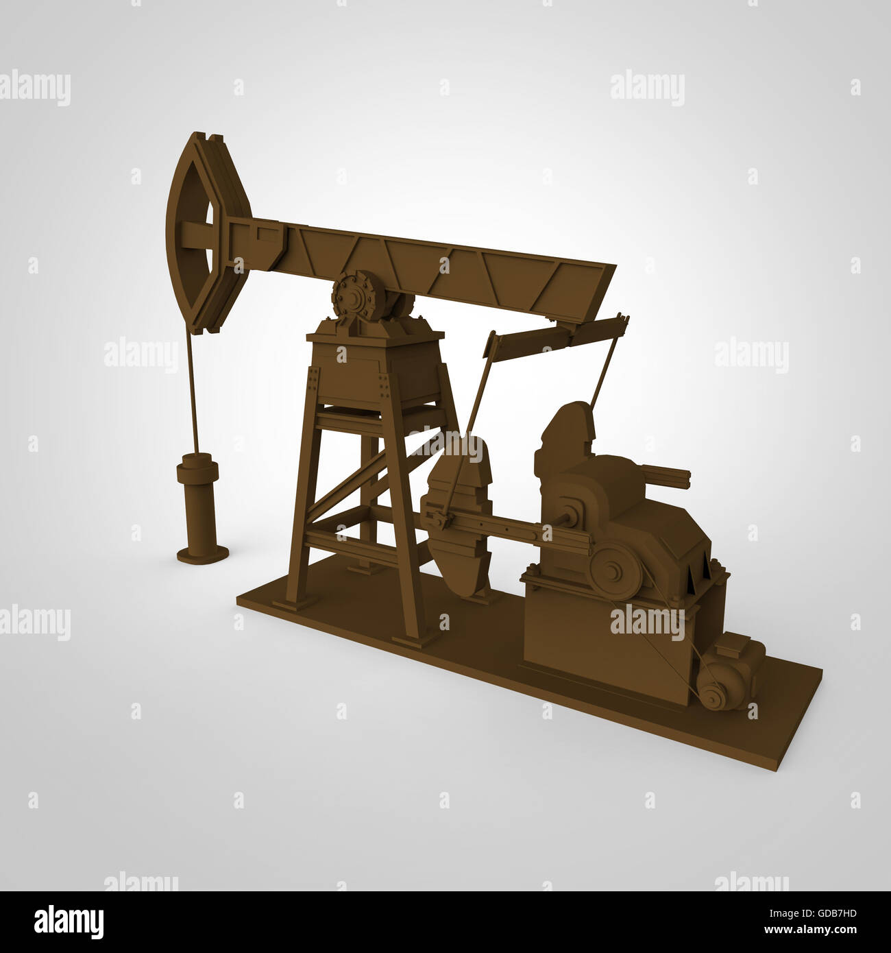 High detailed rusty pump jack oil hi-res stock photography and images ...